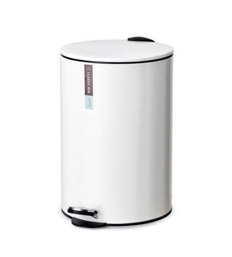 BYP102W LOCK & LOCK SOFT CLOSE DUSTBIN CLASSIC 5L (WHITE)